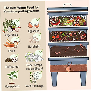 Peosaard Worm Blanket 4Pcs 24x24in Jute Fiber Easy Cutting Worm Bin Blanket for Composting with Pull Ring Foldable Worm Blankets for Worm Farm Worm Composting Bin, Worms for Composting