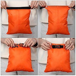 Waterproof Dry Bag Set 15 L+ 8 L +5 L+4 L+3 L+ 2 L Lightweight Sacks and Long Adjustable Shoulder Strap for Kayaking, Rafting, Boating, Hiking, Camping (Colorful, 6 Pcs)