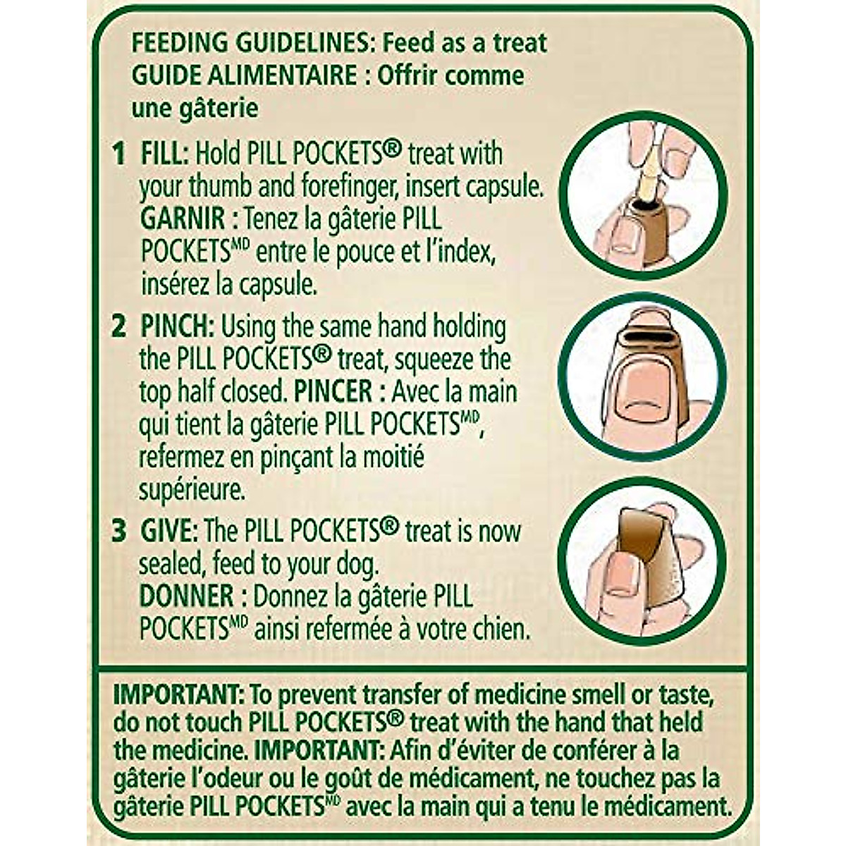 GREENIES PILL POCKETS Capsule Size Natural Dog Treats with Chicken Flavor, (6) 7.9 oz. Packs (180 Treats)