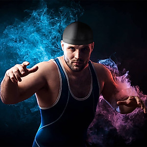 Molain 2Pcs Wave Cap for Men Silky Stocking Caps for 360 540 720 Waves Satin Silk Durag Good Compression Wave Caps Shower Cap Bath Accessories Men's Skullies Beanies