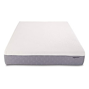 Amazon Basics Cooling Gel-Infused, Medium-Firm Memory Foam Mattress, CertiPUR-US Certified - Queen Size, 12 Inch