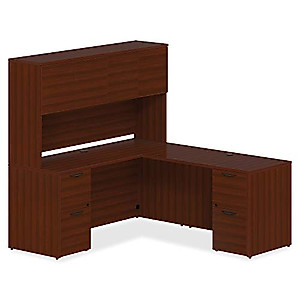 Lorell PL2236MY Lateral File, 2 Drawers, 36-Inch Wx22-Inch Dx29-Inch H, Mahogany