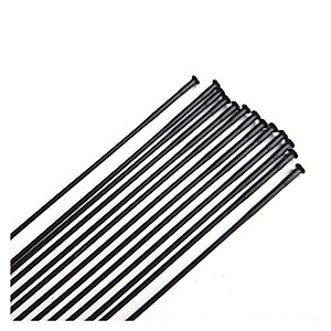 QIYUANMENGYI Bicycle Spokes Bicycle Spokes MTB Road Bike Straight Pull J-Bend Rays 14G Round Black Triple Butted Stainless (Color : Straight Pull 30pcs)