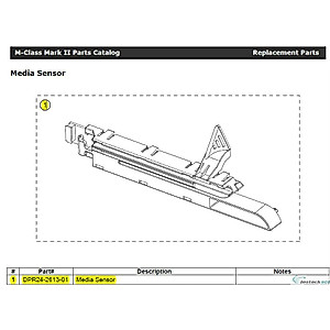 Datamax-O'Neil DPR24-2613-01 Media Sensor Assembly - Spare Part M-Class