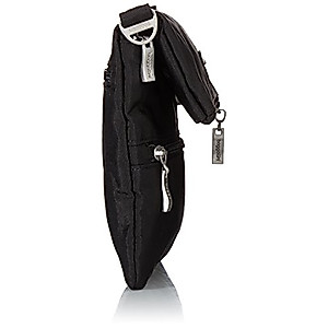 Baggallini womens Flip Zip Crossbody, black/sand, One Size