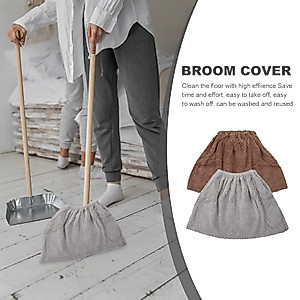 2 Pack Lazy Broom Cover Water Absorption Broom Cover Washable Cleaning House Mops for House Kitchen Office