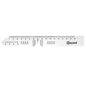 Ezyaid PD Ruler with Instruction Manual - Pupillary Distance Ruler for Pupil Distance Measuring, PD Measurement Tool for Prescription Eyeglasses, Include Eye Care Tips