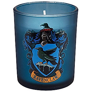 Harry Potter Hogwarts Houses Glass Votive Candles, Set of 4 - Gryffindor, Slytherin, Ravenclaw, Hufflepuff - Unscented, 3 oz - Officially Licensed - Gift for Teens and Adults