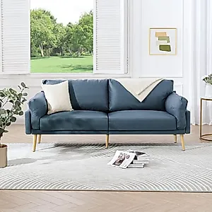 Vonanda Fabric Sofa, Blue Couch Upholstered Sofa, 72 Inch Blue Sofa, Modern Sofa for Living Room, Couch for Small Spaces, Apartment Sofa, Also for Bedroom, Office, Blue