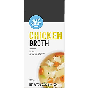 Amazon Brand - Happy Belly Chicken Broth, 2 pound (Pack of 1)