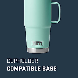 YETI Rambler 20 oz Travel Mug, Stainless Steel, Vacuum Insulated with Stronghold Lid, Seafoam