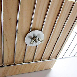 Chinchilla Hay Rack,Bunny Hay Feeder,Guinea Pig Hay Holder,Rabbit Food Dispenser,Natural Wooden,Hamster,Rabbit Cage Accessories by BLSMU