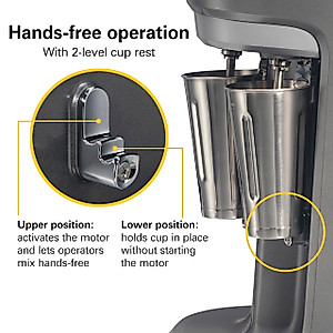 Hamilton Beach HMD400 120V Triple Spindle Commercial Drink Mixer