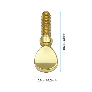 Durable Copper Sax Neck Tightening Screw Saxophone Replacement Parts Copper Attachment Neck Receiver Tightening Attach Screw For Sax Golden Instrument Accessory Saxophone Neck Screw Saxophone Scre