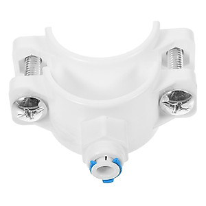 Mounting Accessories Saddle Clamp Drain Plastic Drain Saddle Valve Drain Pipe Saddle Water Drain Sink Saddle Sink Water Filter Water Filters Valve Equipment Pom Plastic Refit White
