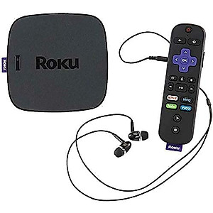 Ro-ku Ultra LT Streaming Media Player 4K/HD/HDR w/WULIC 4K HDMI Cable Black