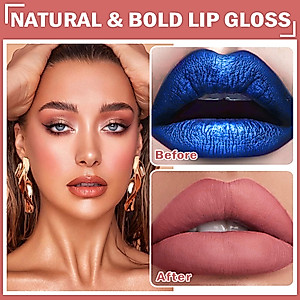 AWCCXMYM 3PCS Color Changing Lipstick Tinted Lip Balm Long Lasting Moisturizing Magic Lipstick Temperature Color Change Jelly Lipstick Lip Gloss Sets For Women Girls