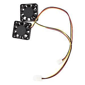 HiLetgo 4pcs DC 12V 4010 Fan 3Pin Computer CPU Cooler Mini Cooling Fan 40x40x10mm Small Exhaust Fan for Ender 3 CR10 3D Printer