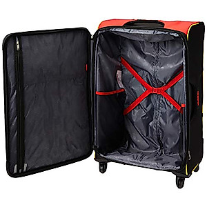 American Tourister Disney Softside Luggage with Spinner Wheels, Mickey Mouse Pants, Checked-Large 28-Inch