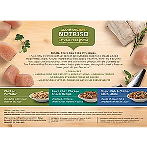 Rachael Ray Nutrish Premium Wet Cat Food, Chicken Lovers Variety Pack, Grain Free, 12 Count (Pack of 1)