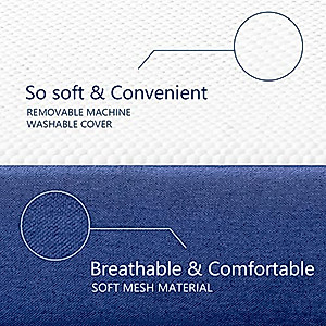 Molblly 3 inch Memory Foam Tri Folding Mattress, Portable Trifold Mattress Topper with Breathable & Washable Cover, Foldable Guest Bed for Camping, Small Twin - 25”x 75”x 3”