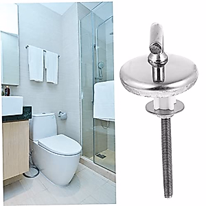 Uonlytech 2pcs Toilet Lid Hinge Toilet Cover Seat Toilet Tank Bolts Stainless Steel Bolts Replacement Toilet Bolt Toilet Fittings Toilet Screws Replacement Toilet Hinge Screws Water Tank