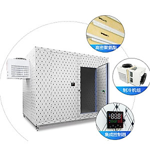 Kolice Commercial Portable Cold Room Freezer Room Fruit Keep Fresh Refrigerators-4 Wheels Included,15 Cubic Meters,Temperature:-8℉, Size:138"x79"x98",All-In-One Design