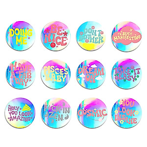 HK Studio Y2K Room Decor - Hologram Disc Teen Room Decor 6" Pack 12