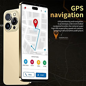 Unlocked Smartphone, I14pro 6.1 Inch Full Screen 5G WiFi Mobile Phone, Face Unlock Cellphone, 4GB RAM 64GB ROM 128GB Expandable, MT6889 10 Core CPU, 7000 Mah Battery