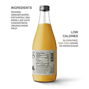 MOSS - Sea Moss Water - 13,000mg of Sea Moss in a Functional Beverage with Reverse Osmosis Water, Trace Minerals, and Electrolytes - Mango Ginger 4pk