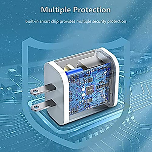 iPhone 14 13 12 Super Fast Charger, [MFi Certified] 6FT Lightning Cable 20W PD USB C Wall Charger 2-Pack iPhone Fasting Charging Block Compatible iPhone 14/14 Pro Max/13/13Pro/12/12 Pro/11/XS Max/8P