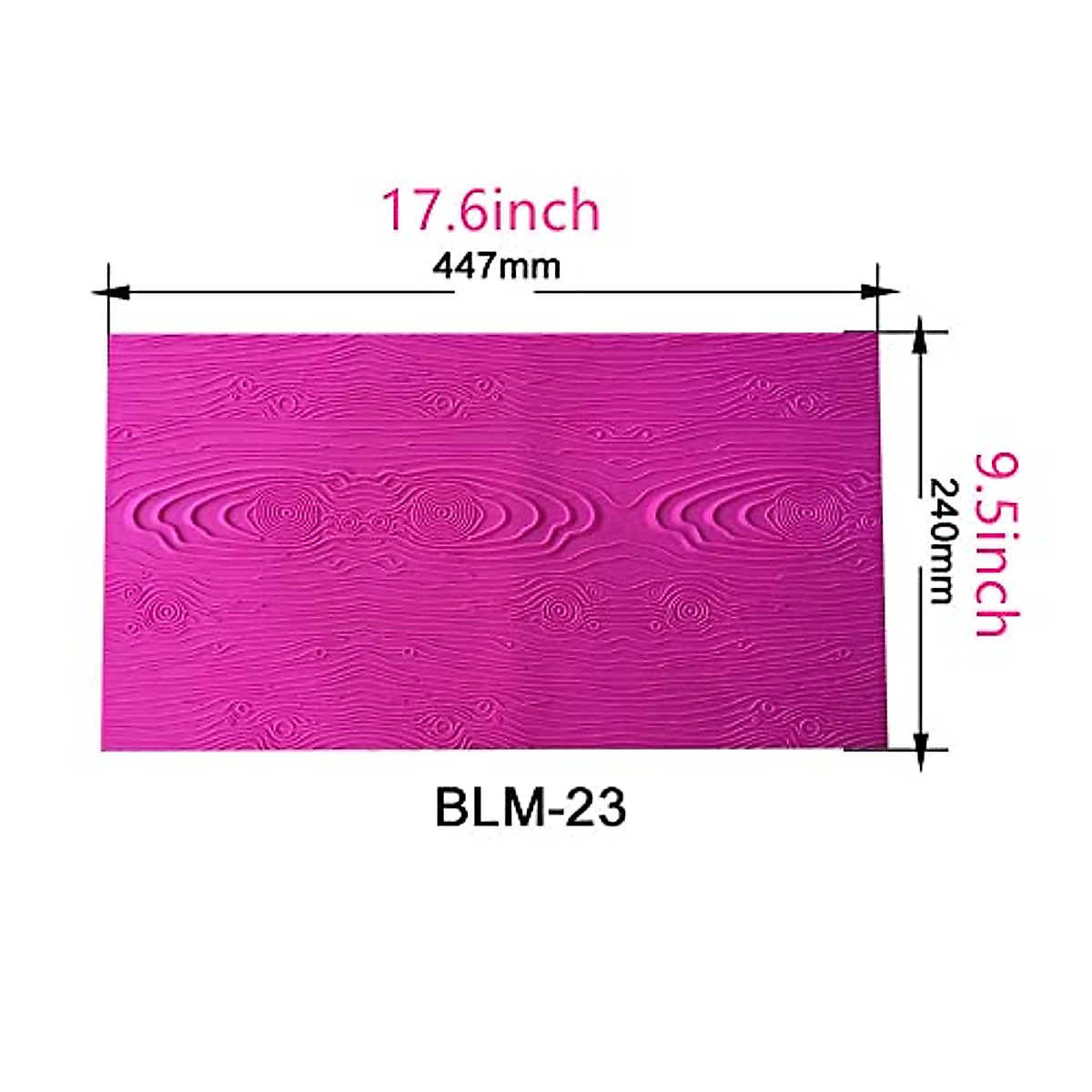 AK ART KITCHENWARE Woodgrain Fondant Impression Mat Silicone Cake Lace Mold Cake Texture Mat Pink BLM-23
