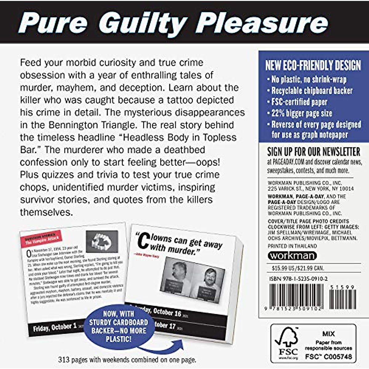 A Year of True Crime Page-A-Day Calendar 2021