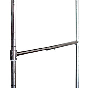 DecoBros Adjustable Hanging Closet Rod, Chrome