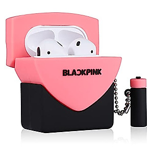 Lupct Fashion Case for AirPod 2/1 Cover Cases Cute Funny Luxury Cool Design for Men Boys Teen Girls Women Fun Unique Character 3D Trendy Pretty Stylish for AirPods 2/1 Air Pods 2/1(Pink Heart)