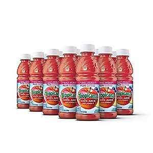 Tropicana 100% Juice, Fruit Medley, 10 fl oz (Pack of 15) - Real Fruit Juices, Vitamin C Rich, No Added Sugars, No Artificial Flavors