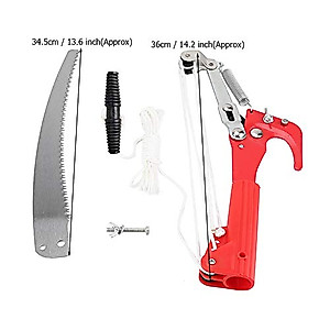 Hilitand Tree Trimmer,4 Wheels Sharp Garden Pruning Shear Tree Trimmer Clipper Trimming Tool,(Rod not Included),Safe and Durable