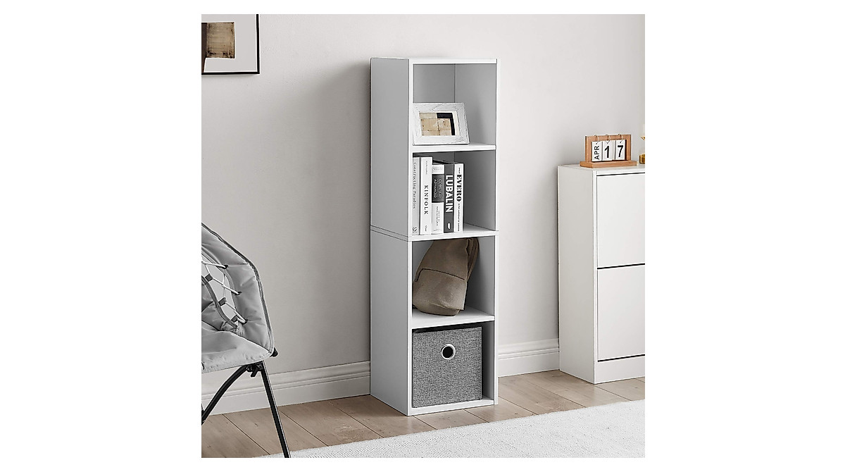 Yak About It Four Cube Organizer White for Dorm & Home Storage
