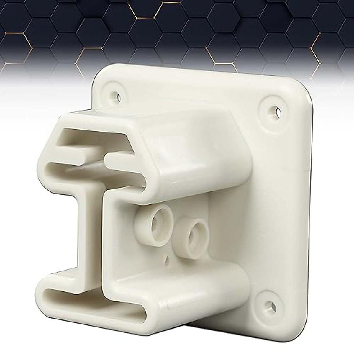 PIT66 2Pcs Heavy Duty Resin in-Pool Above Ground Swimming Pool Ladder Compatible with Ladder Flange 832414