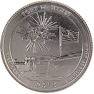 2013 S National Park Quarter 5 Coin Set Uncirculated Mint State Clad 25c