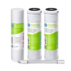APEC Water Systems FILTER-SET-ESUV-SS High Capacity Replacement Filter Set For Essence Series ROES-UV75-SS Reverse Osmosis Water Filter System Stage 1-3&5