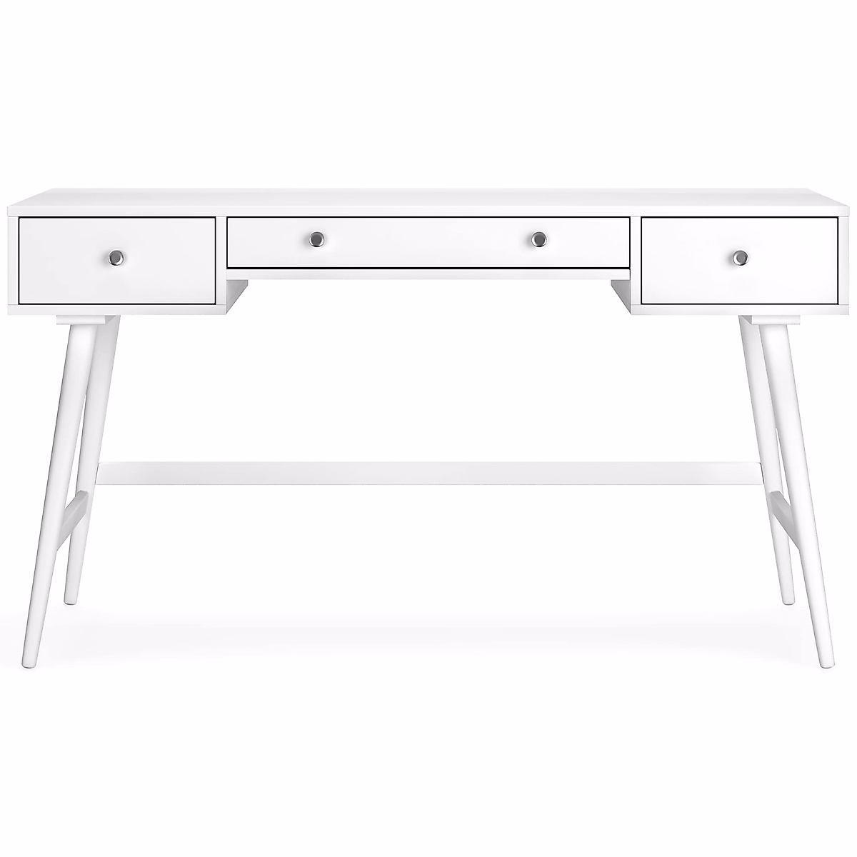 Signature Design by Ashley Thadamere Contemporary 54" Home Office Desk with 3 Drawers, White