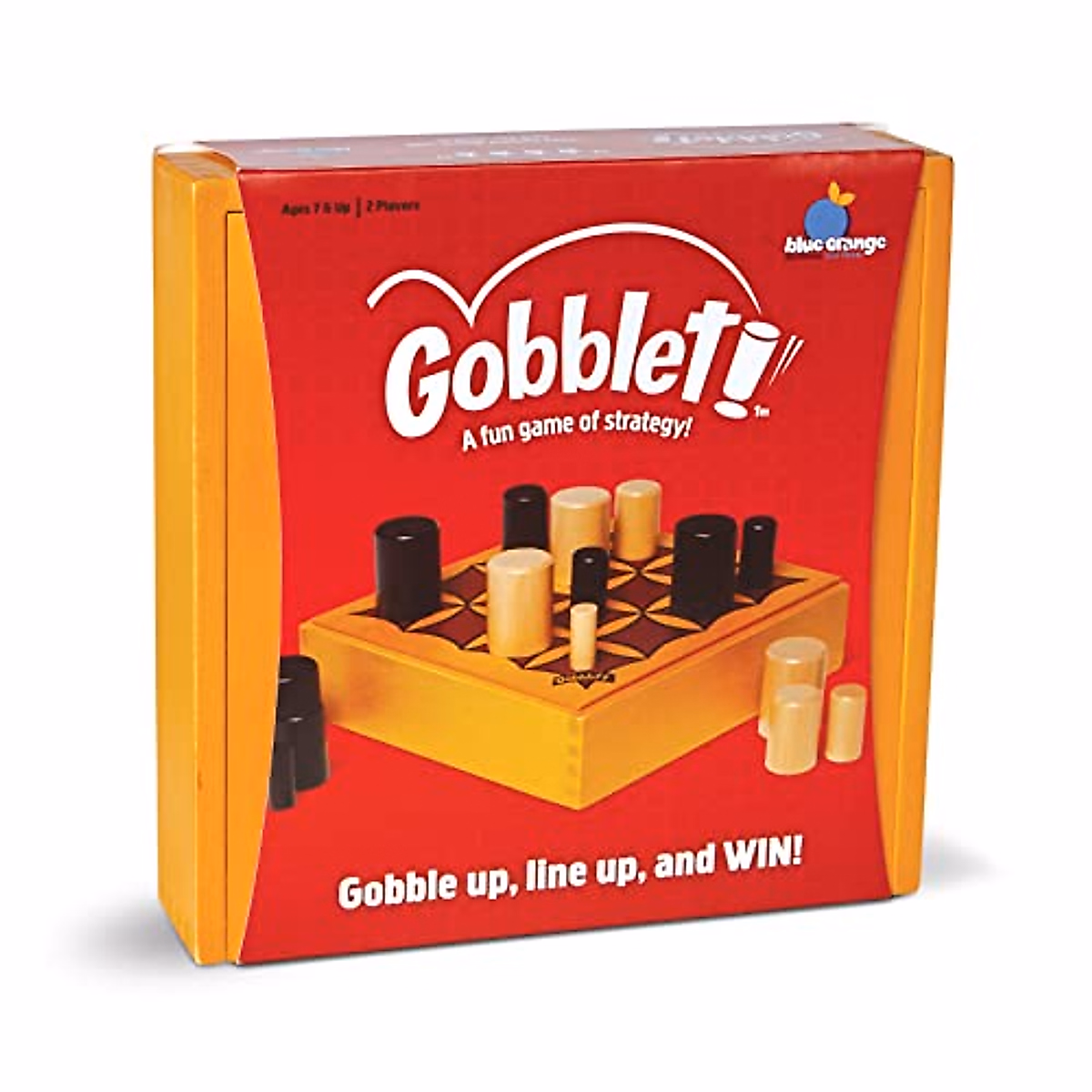 Gobblet! Abstract Strategy Board Game - Award Winning Kids or Adults Original All Wooden Board Game by Blue Orange Games - 2 Players for Ages 7 to 99 (Packaging May Vary)