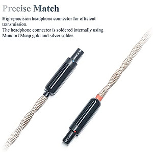 FSIjiangyi HD800 Cable HD800s Balanced Cable HD820 Cable 6N Single Crystal Copper Braid Headphones Cable for Sennheiser HD800s Cable HD820 HD800 Replacement Cable (4.4mm Plug)