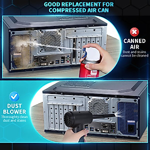 Compressed Air Duster-Vacuum Keyboard Cleaner-Air Blower 3-in-1-100000RPM-Electric Air Dusters-Replace Compressed Air Cans for PC,Computer Keyboard,Car Dusterpc Cleaning