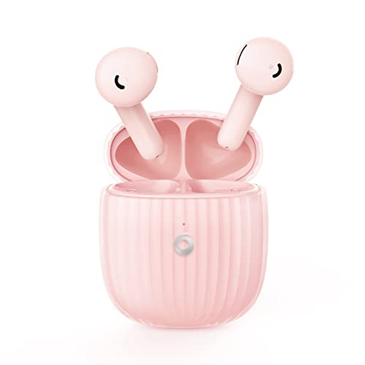 GIEC Wireless Earbuds Bluetooth Earbuds with Microphone Noise Canceling Earbuds Wireless Earphones for Android iOS Phone in Ear Headphone Woman True Wireless Stereo Small Earphones Pink