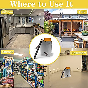 Mouse Trap Bucket, Auto-Reset Flip and Sliding Bucket Lid Mousetrap, Humanized Mousetrap, Mousetrap for Indoor Outdoor Garage Patio Coop, Compatible with 5 Gallon Buckets (2 Pack)