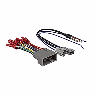 Metra 99-7874 Single/Double DIN Installation Kit for 2008-2009 Honda Accord 08-UP W/O Dual A/C & SCOSCHE HA1AA2B Compatible with Select 2008-Up Honda Vehicles Wire Harness & Antenna Adapter Bundle