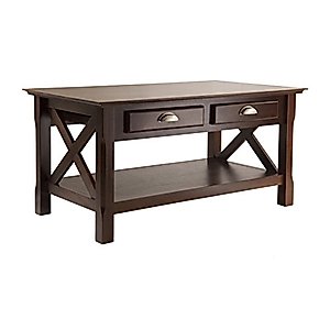 Winsome Xola 18 x 37 x 21-Inch Composite Wood Coffee Table, Cappuccino (40538)