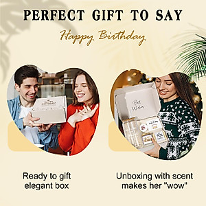 Birthday Gifts for Women, Happy Birthday Gift Baskets for Women, Women Unique Birthday Gifts Ideas for Best Friend, Her, Sister, Daughter, Coworkers, Families - Not a Day over Fabulous Glass Gifts Box